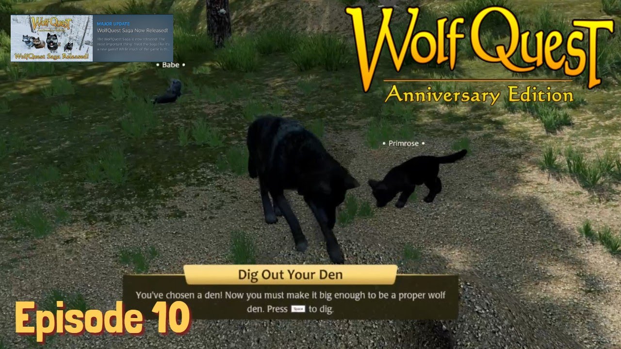 Wolfquest, Wolfs come for my Pups and move Dens, Saga Updates # ...