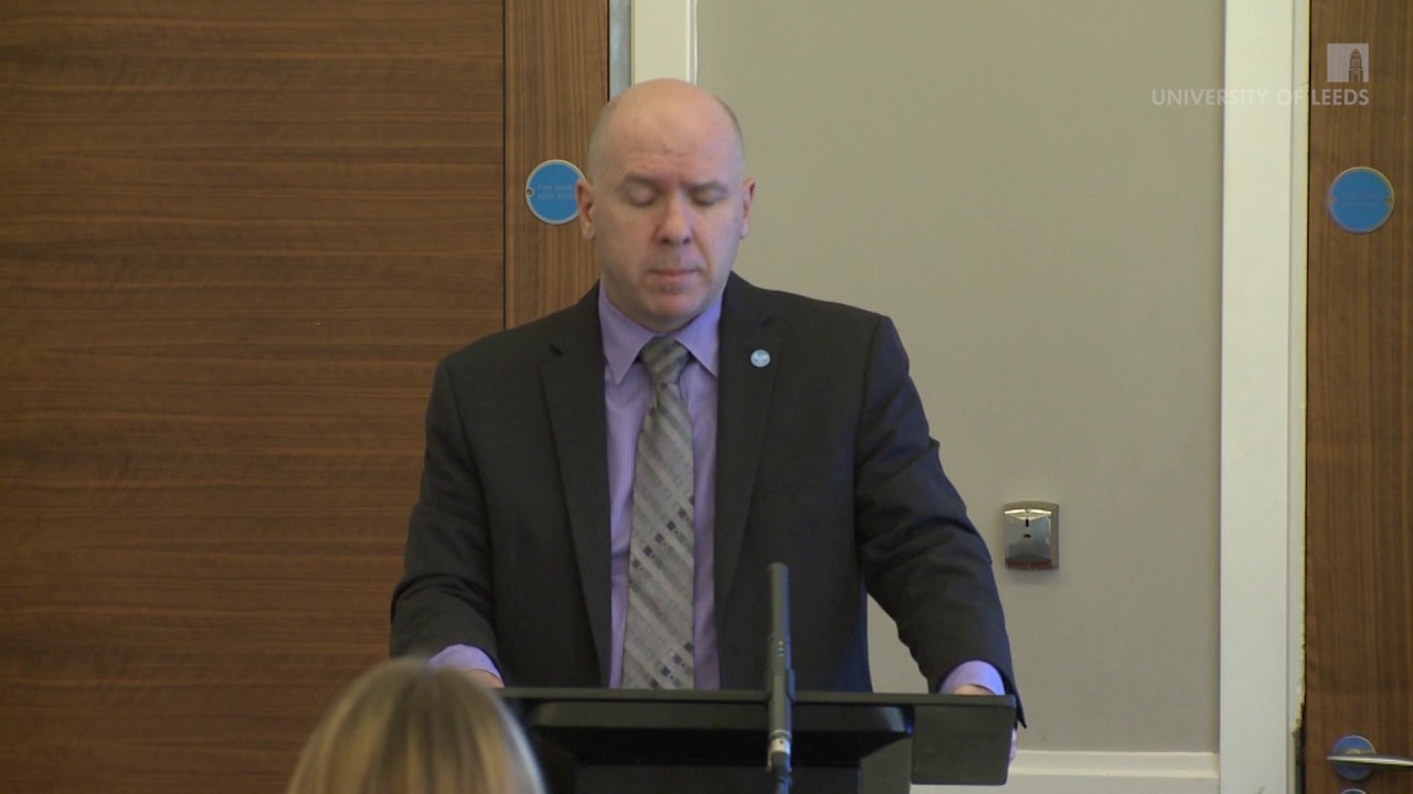 Dr. Simon Adams delivering opening remarks at R2P Conference at Leeds ...