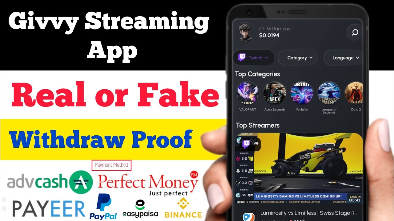 Givvy Streaming app || Watch Video and Earn Money || Givvy Streaming ...
