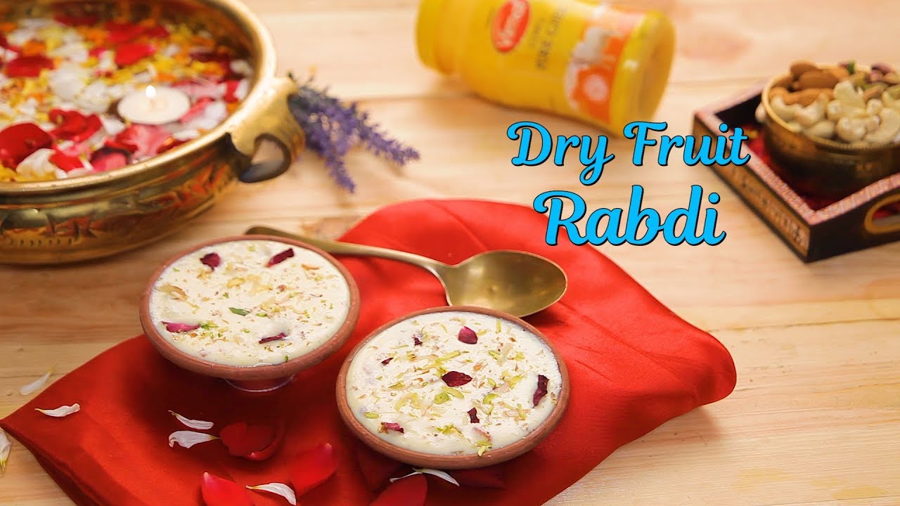 लच्छेदार ड्राई फ्रूट रबड़ी | Quick And Easy Dry Fruit Rabdi Recipe ...