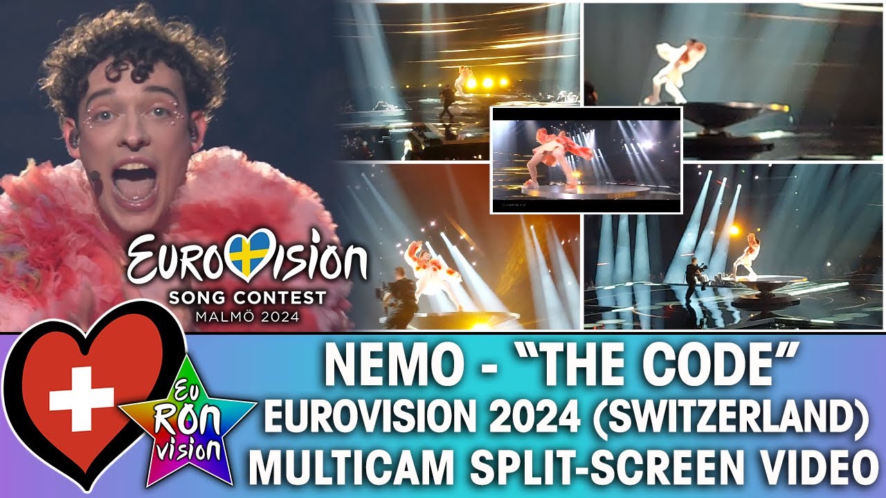 Nemo - "The Code" - Multicam Split-Screen Video - Eurovision Song ...