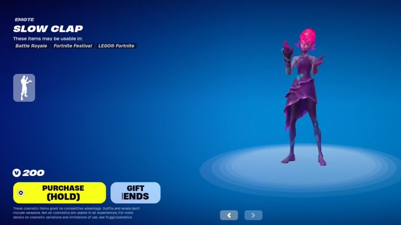 Fortnite Slow Clap Emote Return In Item Shop Hurry Up 😃 - YouTube