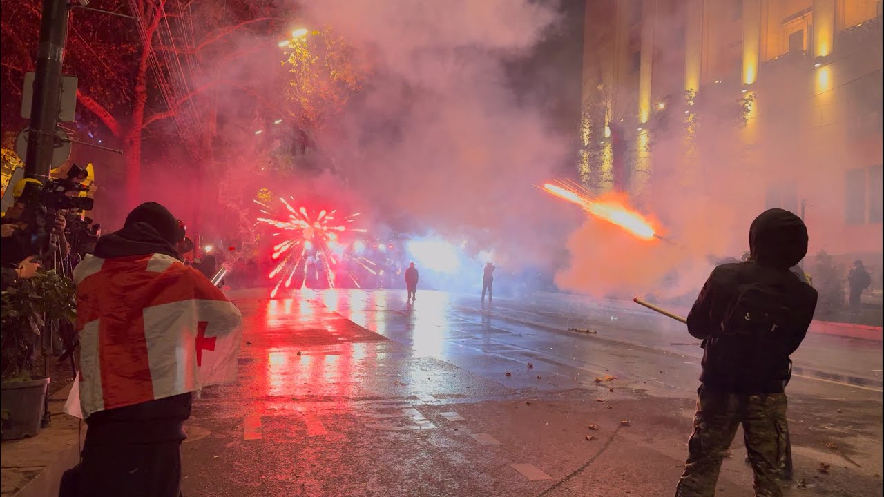 Street Battles in Tbilisi: Fireworks, Teargas on Night 6 of Georgia ...