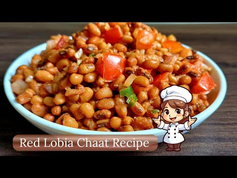 Lobia Chaat recipe | Red lobia chaat | Healthy breakfast recipe - YouTube