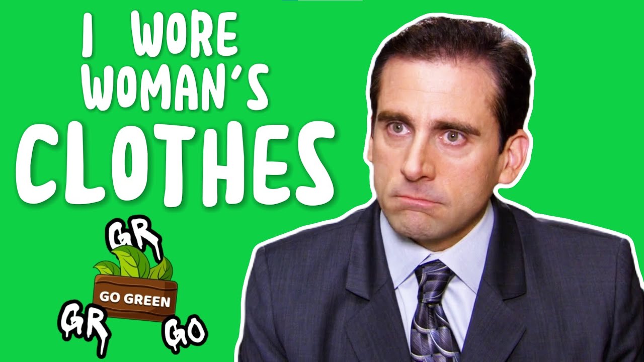 Michael Scott (The Office) "I wore woman's clothes" Green Screen - YouTube
