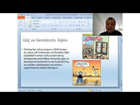 PAU Şehircilik 6. hafta Gecekondu sorunu ve çözüm önerileri