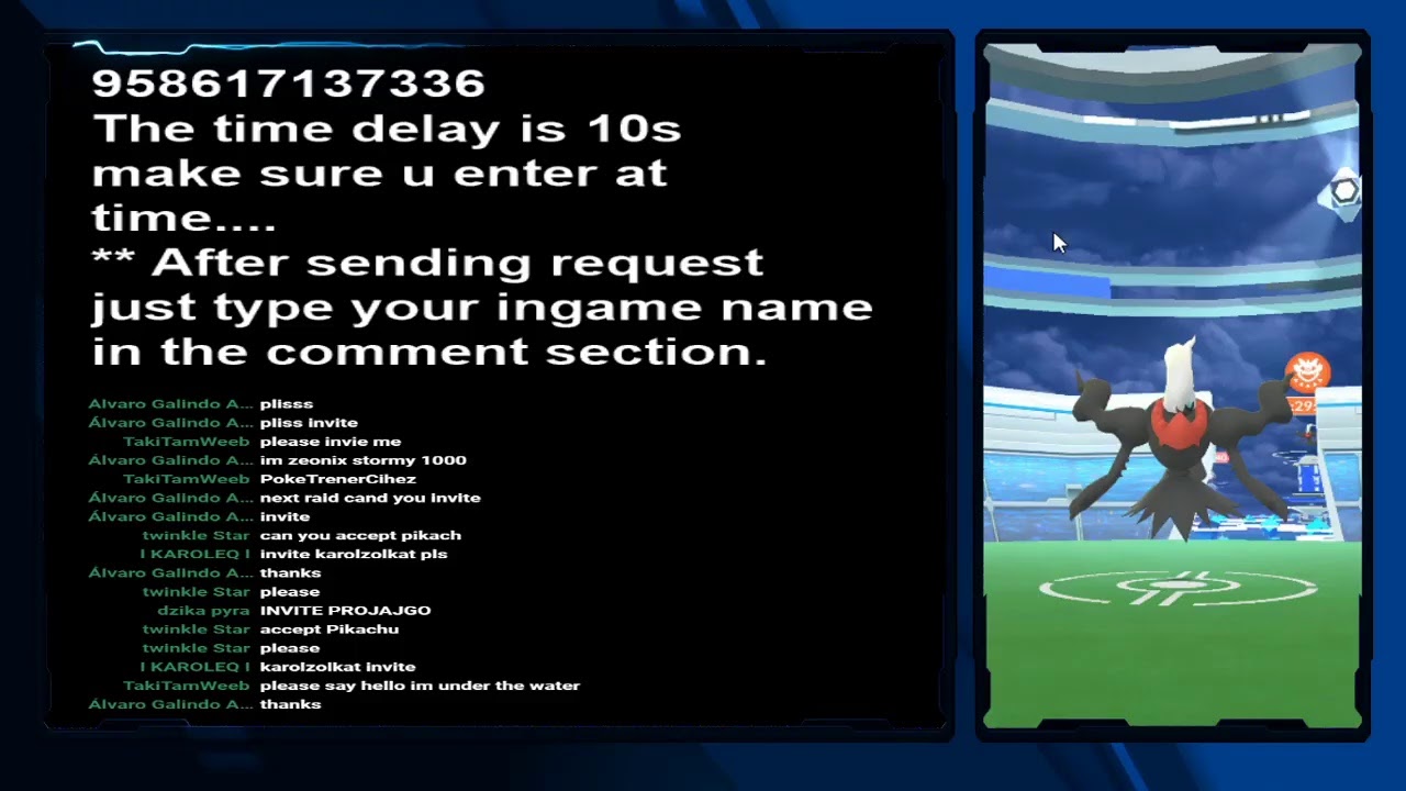 Darkrai Raid Hour | Raid Invitation| - YouTube