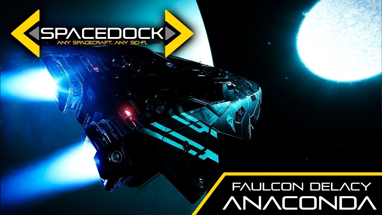 Elite: Faulcon DeLacy Anaconda - Spacedock - YouTube