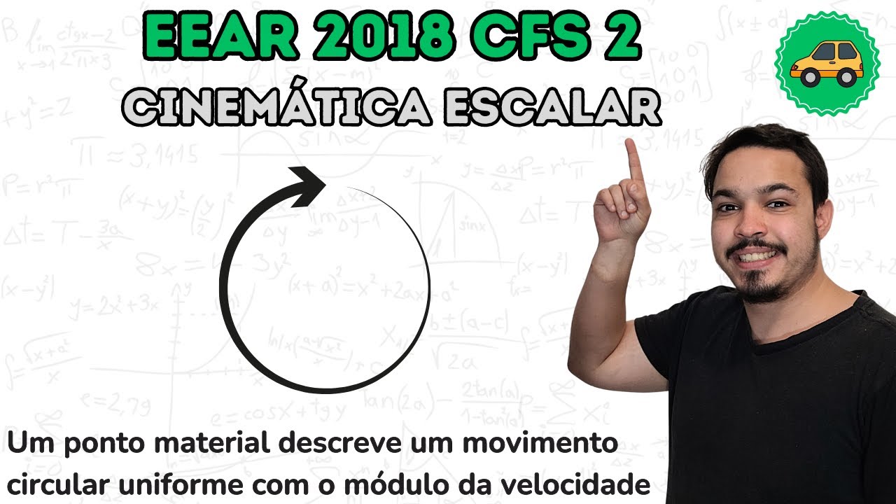 EEAR 2018 - Um ponto material descreve um movimento circular uniforme ...