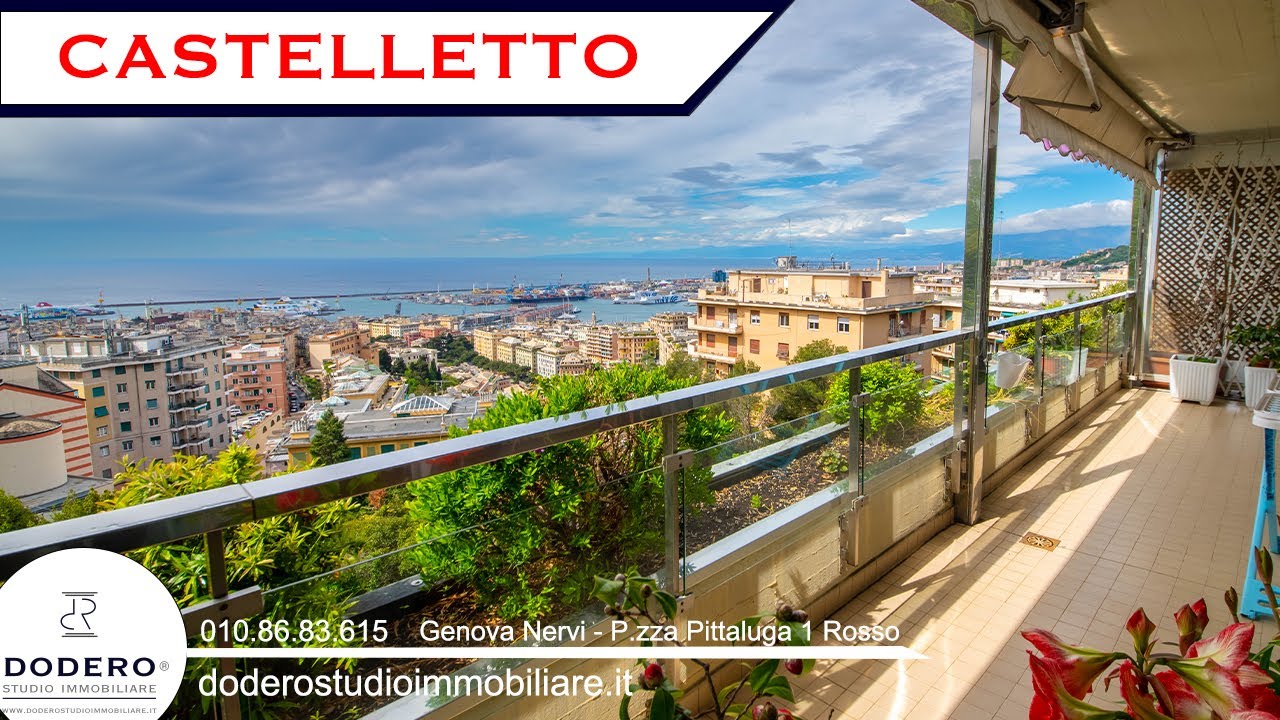 CASA IN VENDITA A GENOVA CASTELLETTO | CASA CON TERRAZZO VISTA MARE BOX ...
