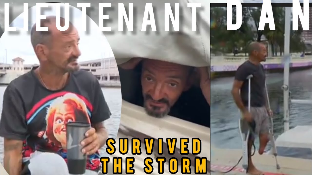Lieutenant Dan the FL man survived hurricane Milton storm inside his ...