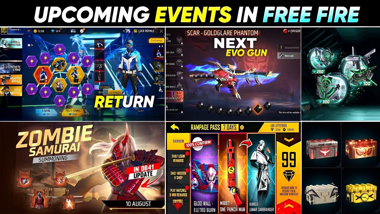 UPCOMING EVENT FREE FIRE | NEW BUNNY EVENT | FF NEW EVENT TODAY | FREE ...