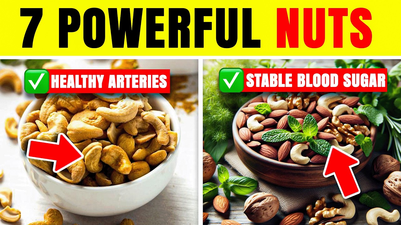7 Powerful Nuts For Healthy Arteries & Stable Blood Sugar - YouTube