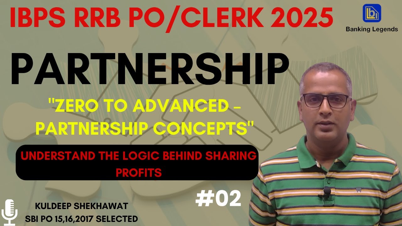 Mastering PARTNERSHIP for RRB PO/Clerk 2025 | Real Concepts, Real Questions | Day-2 - YouTube