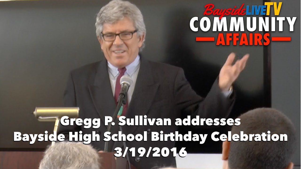 Gregg Sullivan Addresses BHS Birthday Celebration 3 19 16 - YouTube