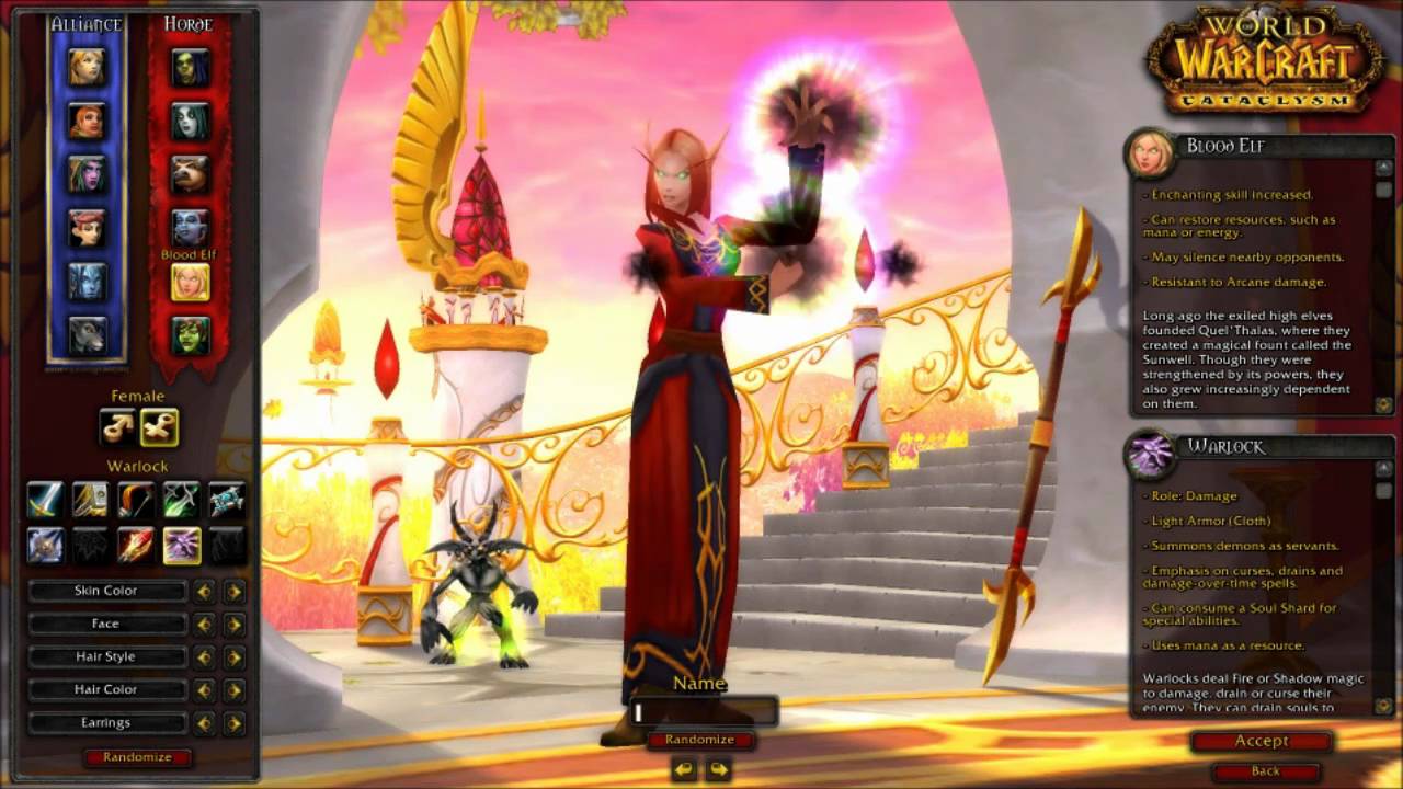 How to Create a Character in World of Warcraft - YouTube