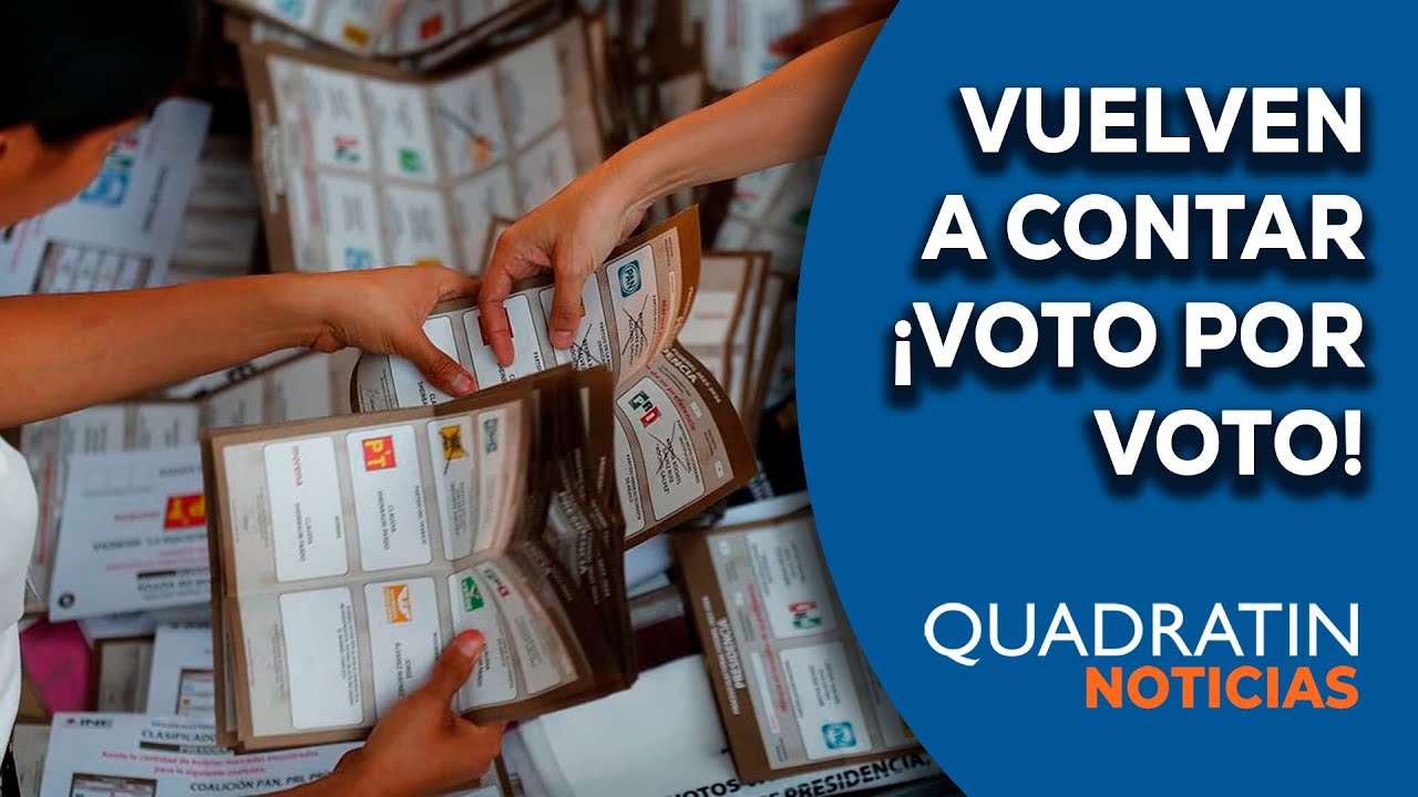 ¡Vuelven a contar voto por voto! - YouTube
