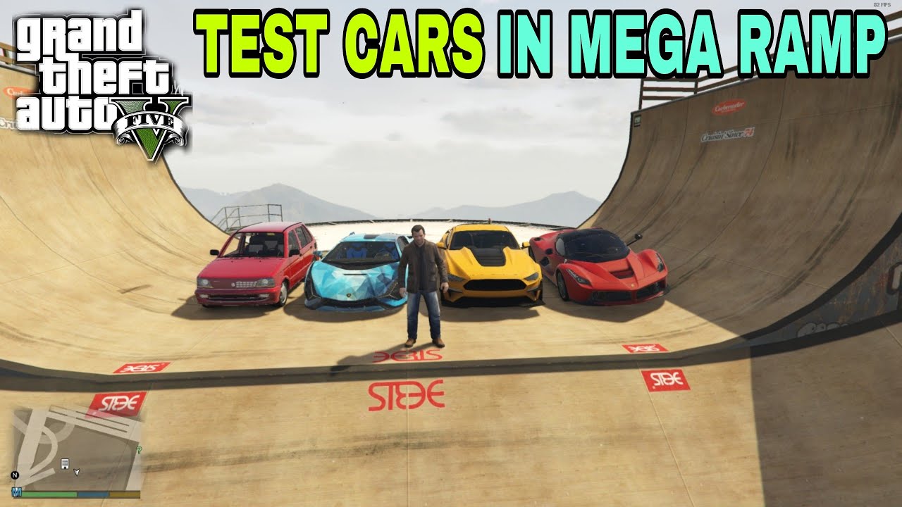 TESTING CARS IN MEGA RAMP | GTA 5 GAMEPLAY - YouTube