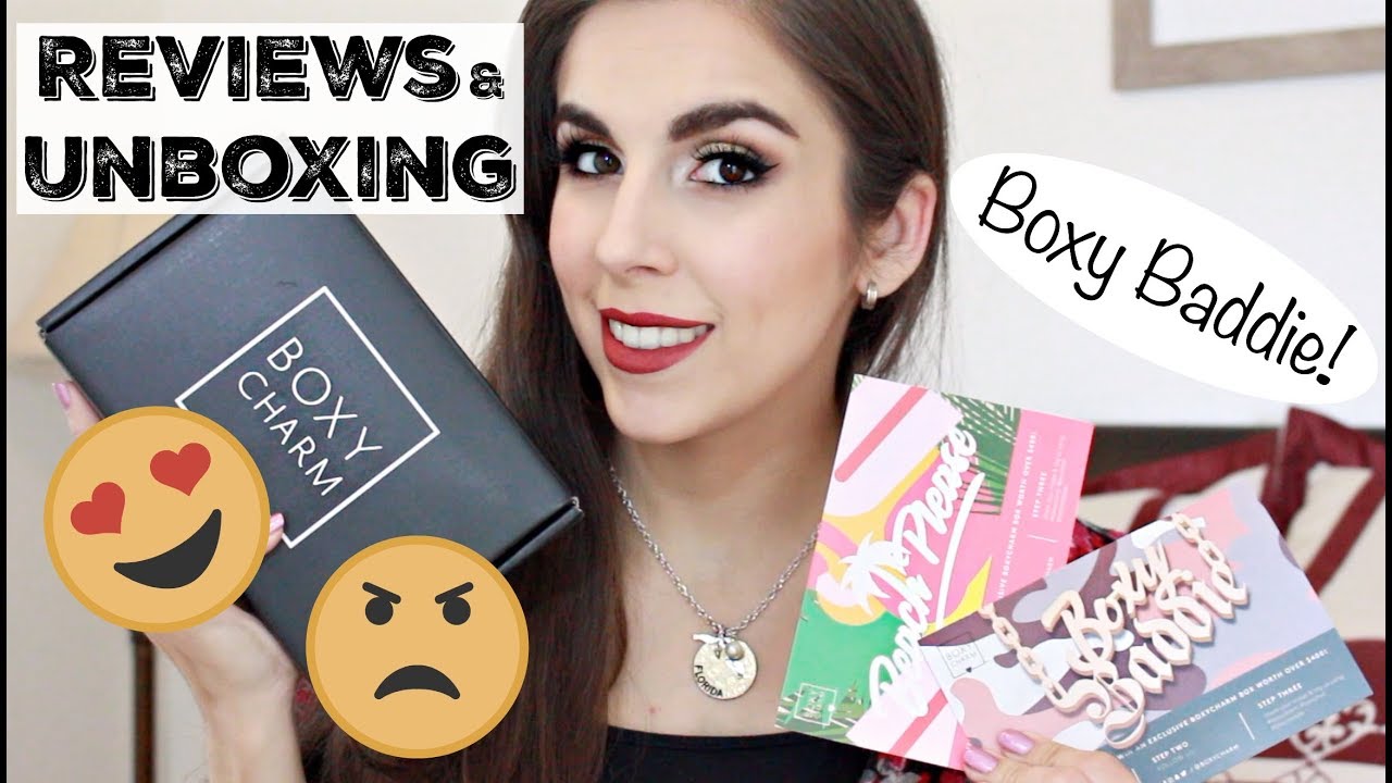 BOXYCHARM Unboxing & Reviews | August & September 2017 | Katie Marie ...