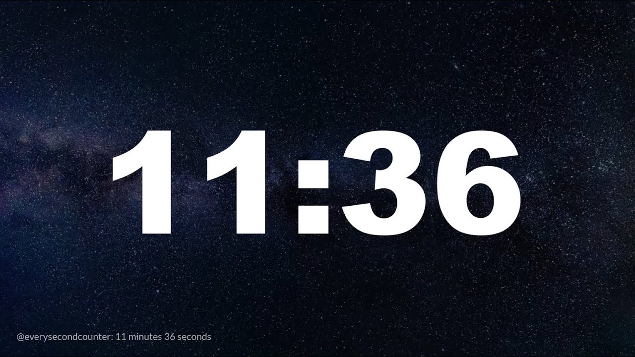 11 minutes 36 seconds [696 secs] clock timer countdown || Alarm Focus ...