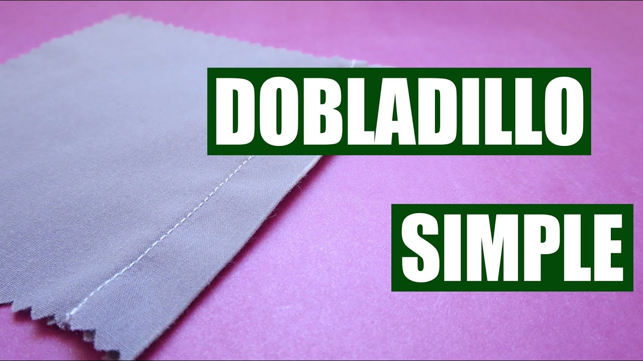 Tutorial: dobladillo simple - YouTube