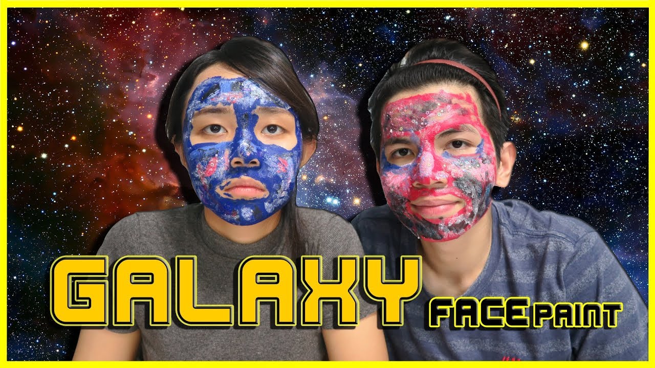 เพ้นท์หน้ากาแล็กซี่ | GALAXY FACE PAINT Challenge - YouTube
