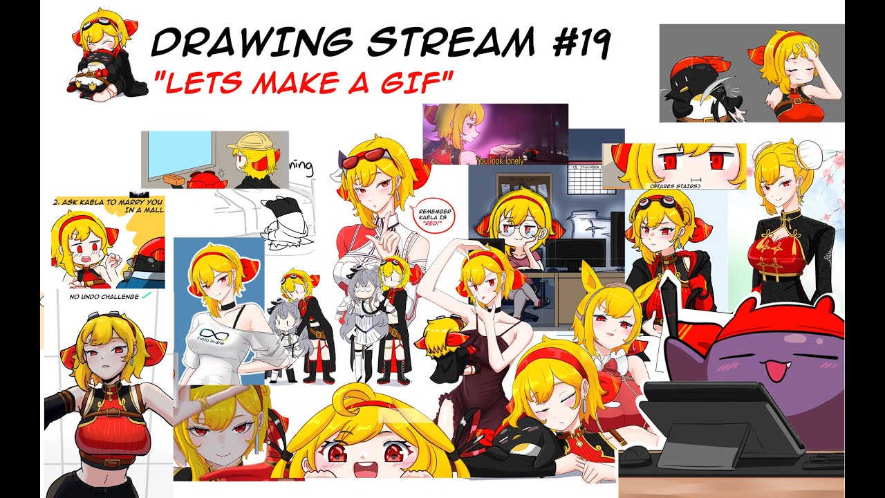 Drawing Fan-art #19, Lets make a GIF - YouTube