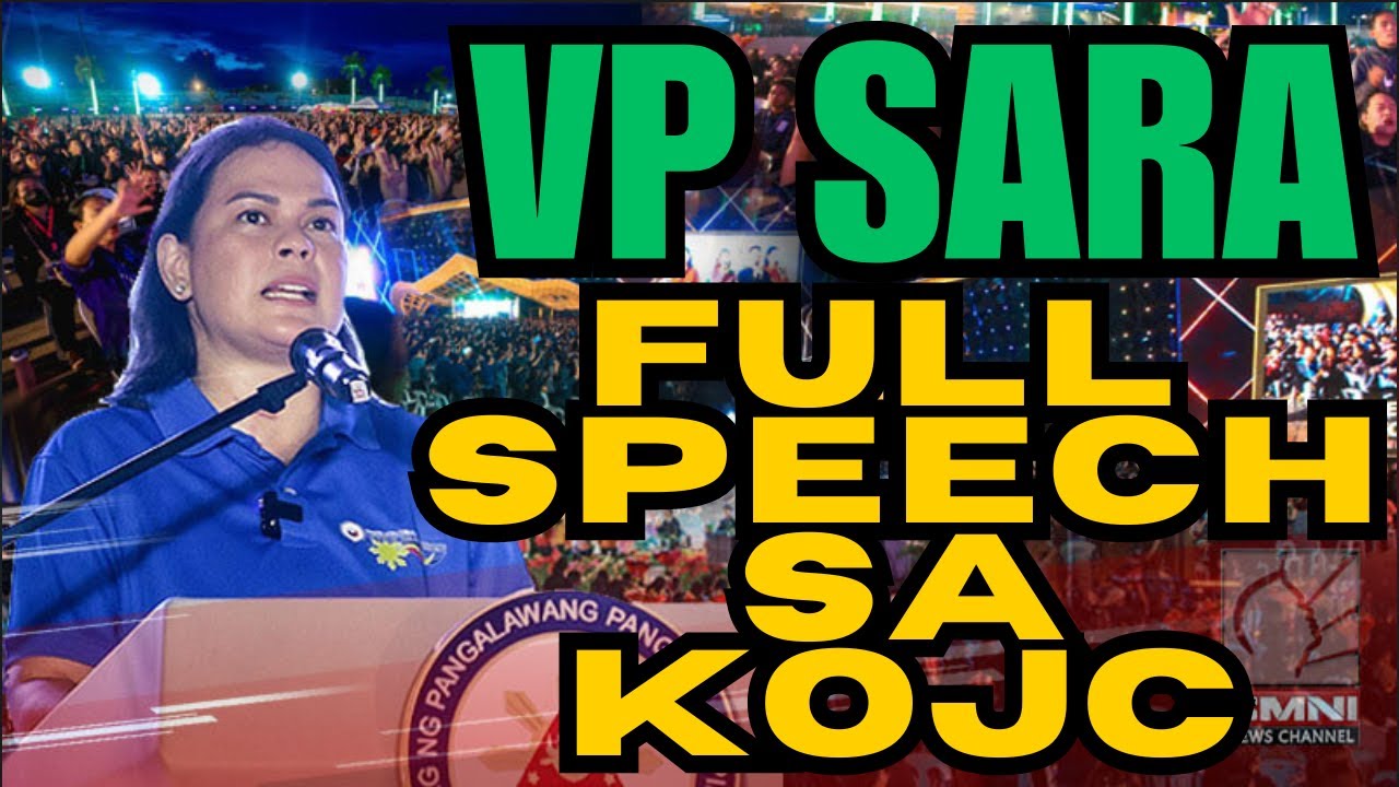 VP SARA FULL SPEECH SA KOJC - YouTube