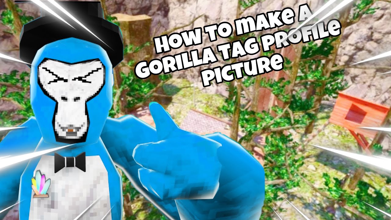 How to make a gorilla tag profile picture - YouTube