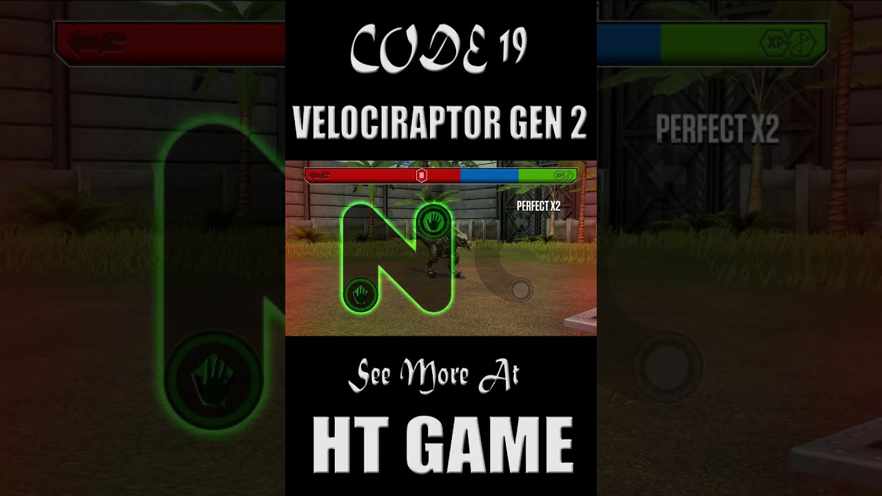 CODE 19 VELOCIRAPTOR GEN 2_JURASSIC WORLD THE GAME - YouTube