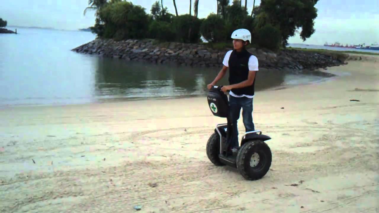 Segway Jump (DAD CRASH) - YouTube