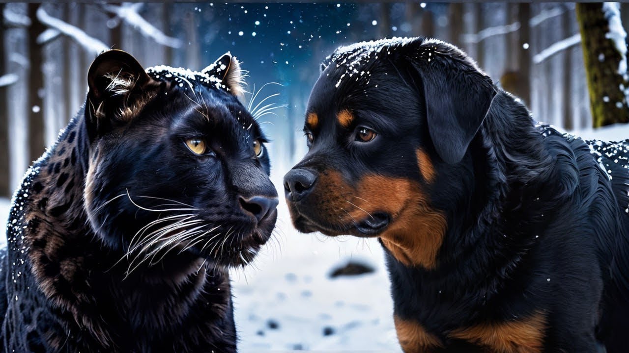 Luna the panther at night in the forest 🙈🐾(ENG SUB) - YouTube