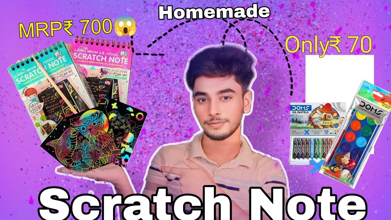 মাত্র ৭০ টাকায় বানিয়ে নিলাম ৫০০ টাকার ম্যাজিকাল নোট | Scratch note। scratch Art ।Art Of Rana ...