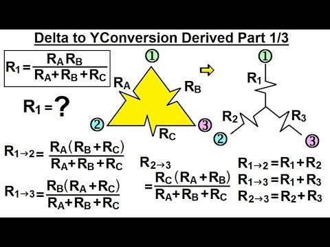 Electrical Engineering: Basic Laws (29 of 31) Delta to Y Conversion ...