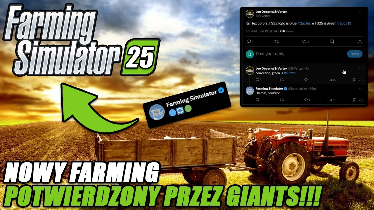 FARMING SIMULATOR 25 POTWIERDZONY PRZEZ GIANTS🚜🔥🤯 LOGO NOWEGO FARMINGA ...