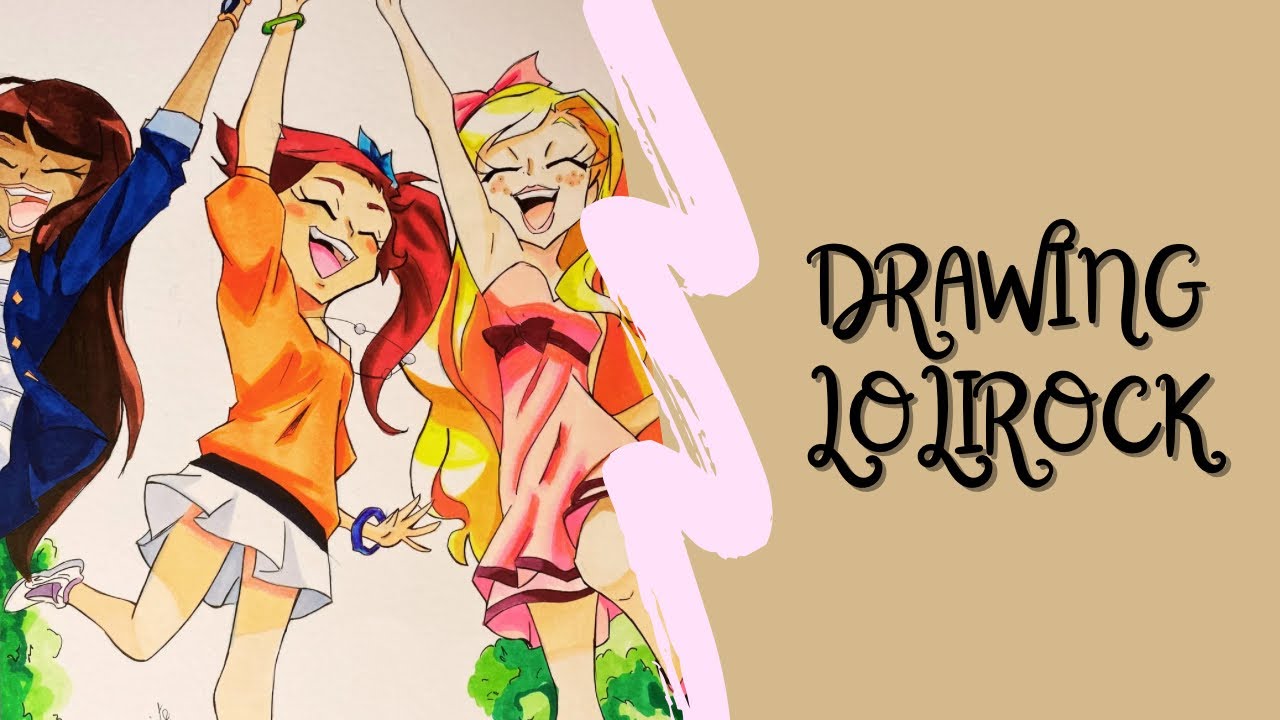 Drawing Iris Talia & Auriana from LoliRock | by Bénédicte - YouTube