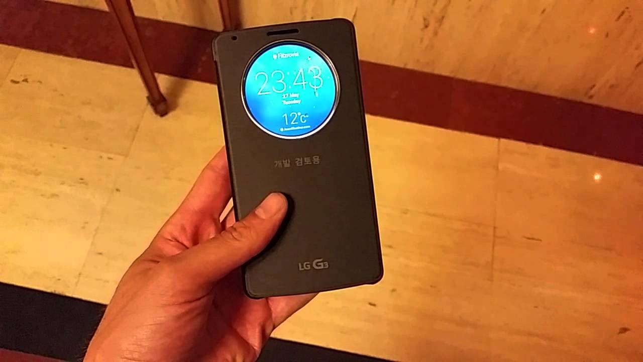 LG G3 - smart cover - YouTube