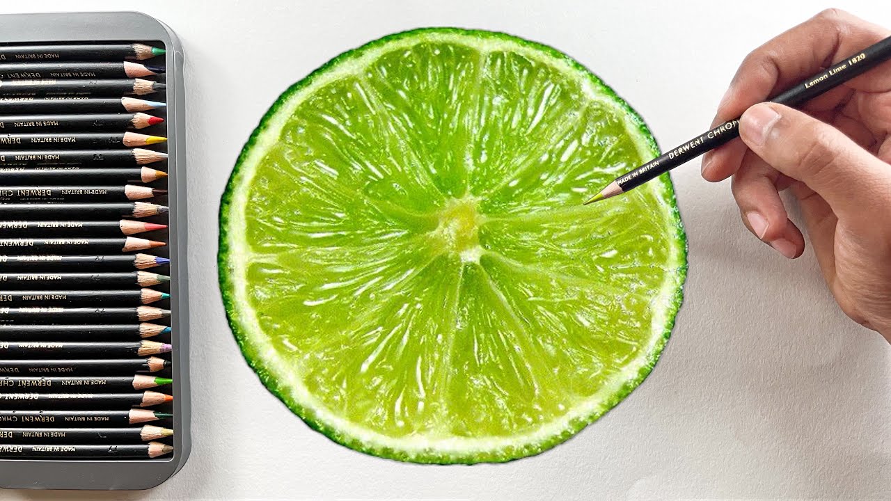 Drawing a Realistic Lemon 🍋 - YouTube