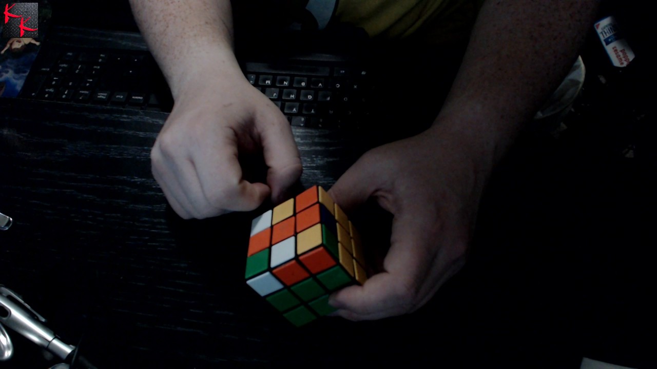 KahMeh solves a standard rubix cube - YouTube