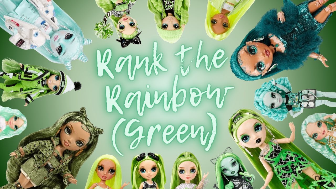 Rank the Rainbow Part 5: 💚 Green 💚 Ranking Rainbow High Dolls by Color ...