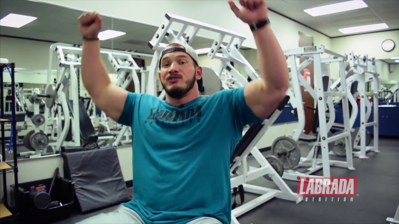 How To - Seated Dumbbell Shoulder Press - Hunter Labrada - YouTube