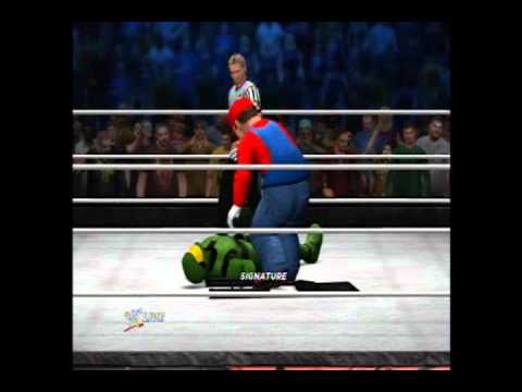 WWE 12 Masterchief vs Super Mario part 2 - YouTube