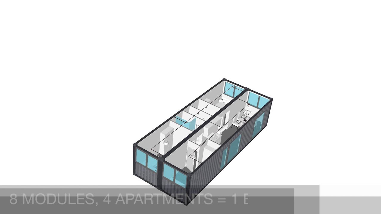 XCUBE Modular Refugees' Building_Presentation Video - YouTube