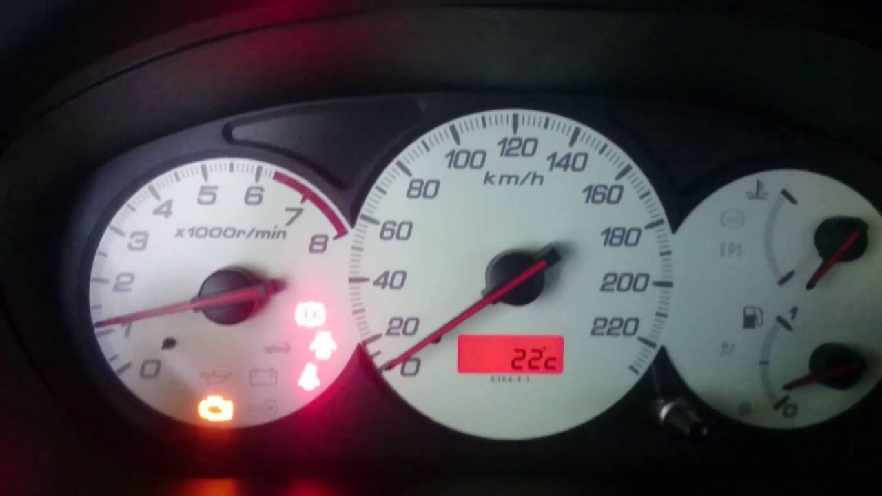 Honda Civic Sport EP2 D16V1 start engine (open exhaust) V-TEC - YouTube
