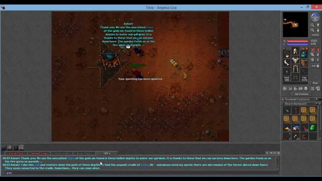#2 Tibia, Hellgate quest - YouTube