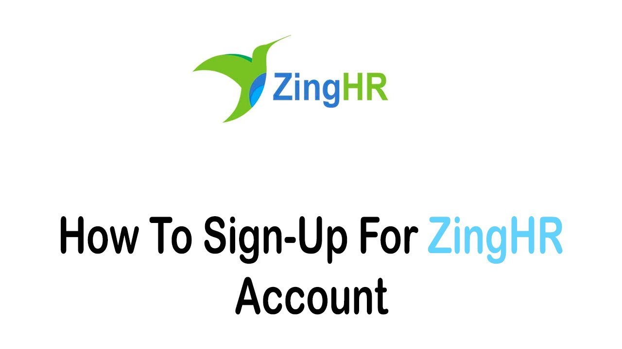 How To Sign Up for ZingHR Account (2022) | Create ZingHR Account - YouTube