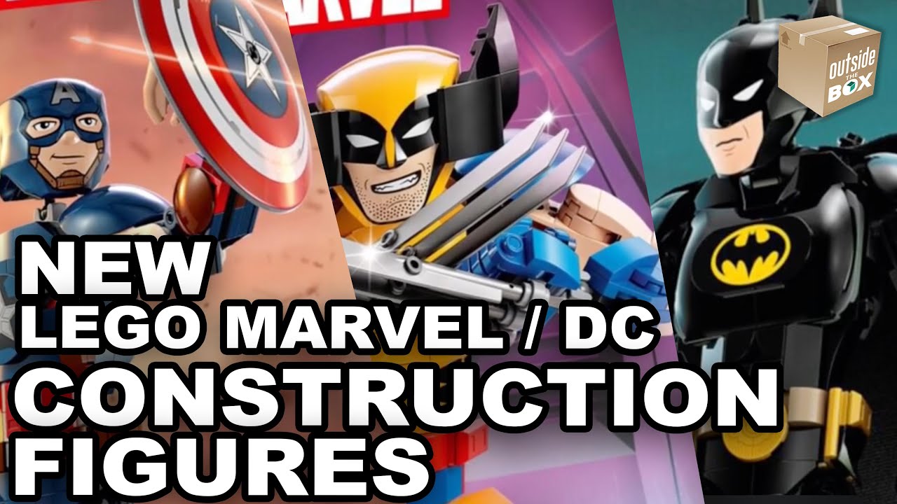 New Lego Marvel /DC construction figures Batman, Wolverine, Captain ...