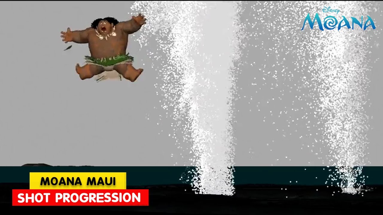 Moana | Maui Shot Progression | Animation Breakdowns | 3D Animation ...