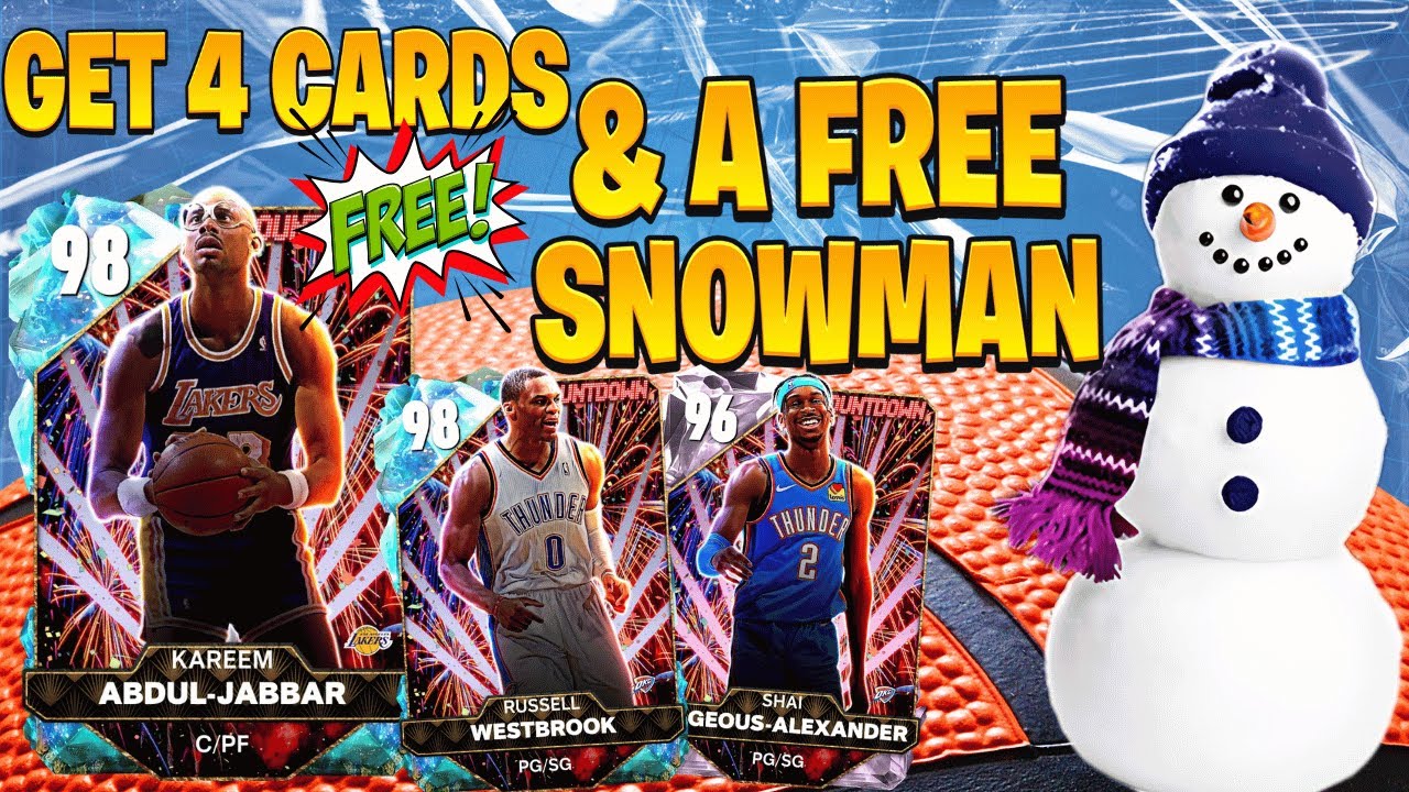 Get A FREE Pink Diamond Snowman & 4 FREE Countdown Packs in NBA 2k25 ...