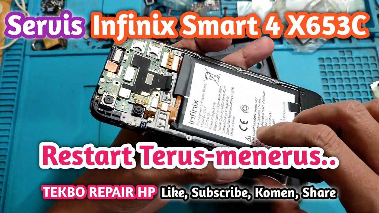 Mengatasi Infinix Smart 4 X653C Restart Terus-menerus || Alhamdulillah ...